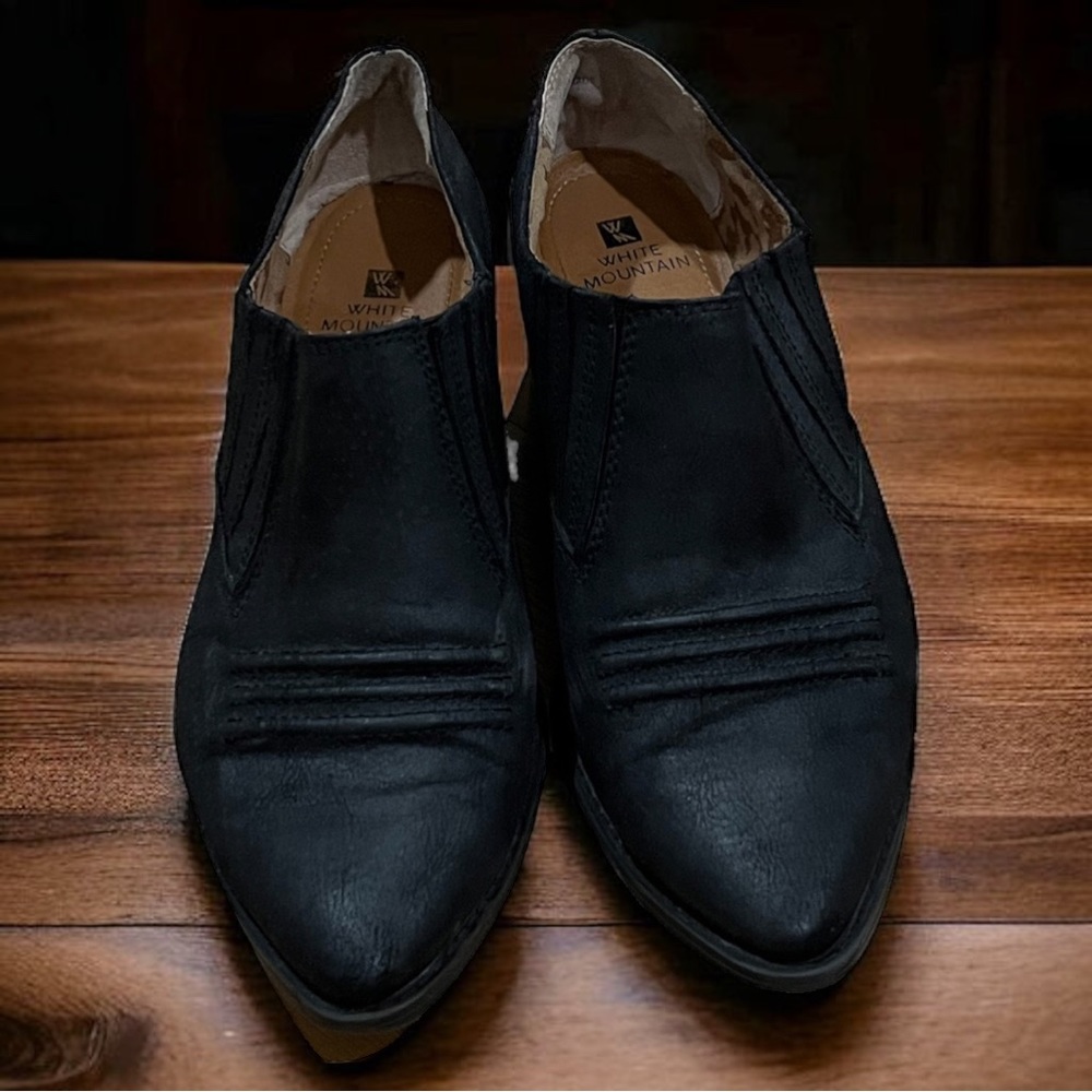 Black Cut Off Boots By White Mountain - Gem